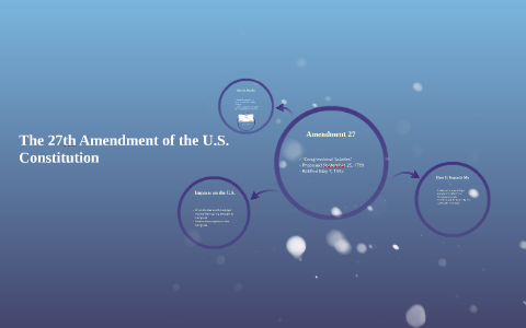 The 27th Amendment of the U.S. Constitution by Evan Lamberson on Prezi