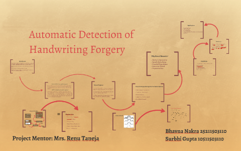Automatic Detection of Handwriting Forgery by Bhavna Nakra on Prezi
