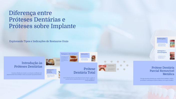 Diferença entre Próteses Dentárias e Próteses sobre Implante by Maria ...