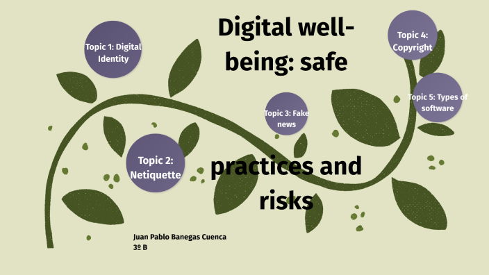 Digital well-being: safe practices and risks by Juan Pablo Banegas ...