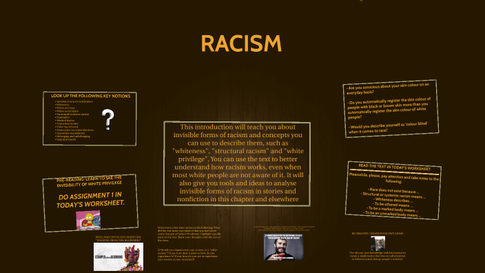 RACISM lesson 1 by Anne Meisner on Prezi