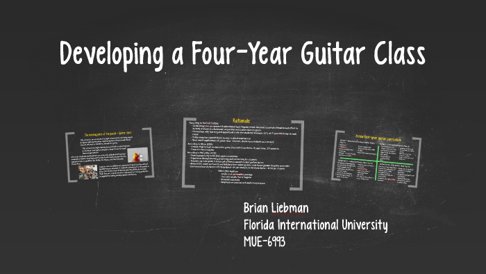 Developing a Four-Year Guitar Class by Brian Liebman