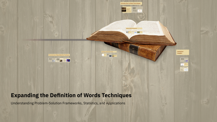 Expanding the Definition of Words Techniques by Mayette De La Torre on ...