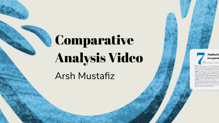 Comparative Poetry Analysis by Arsh Mustafiz [Élève] on Prezi