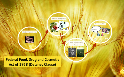 Federal Food, Drug and Cosmetic Act of 1958 (Delaney Clause) by Cassidy ...