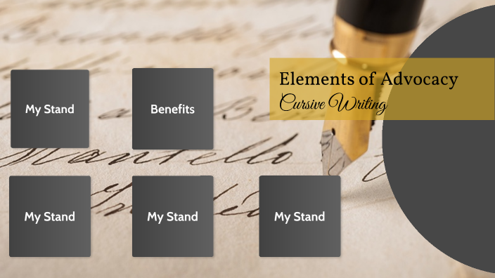 Elements of Advocacy - Cursive Writing by Camari Hammons-Carruthers on ...