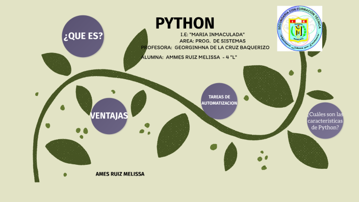 PYTHON by Melissa Ames on Prezi