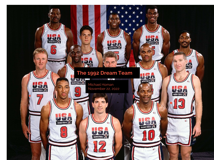 The 1992 Dream Team by Jesse Homan on Prezi