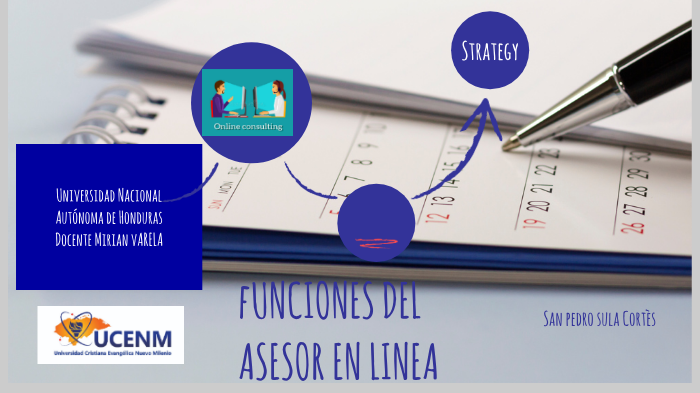 Funciones del asesor en Linea by Mirian Varela on Prezi