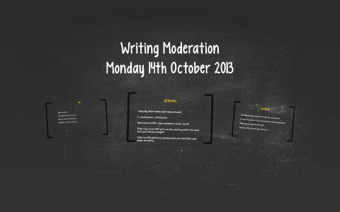 Writing Moderation by philippa garforth on Prezi