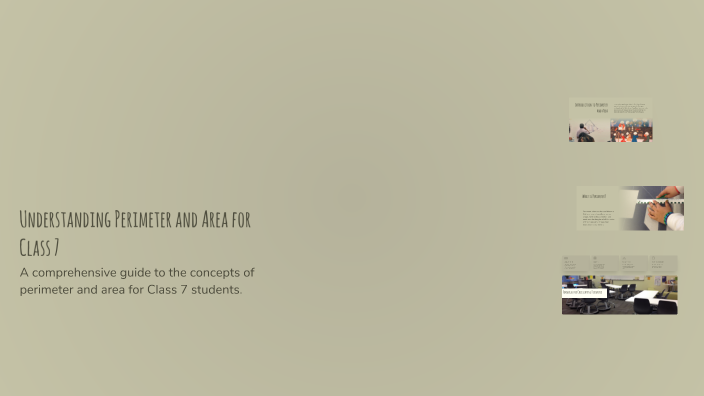Understanding Perimeter and Area for Class 7 by Prasanna Kumar T M on Prezi