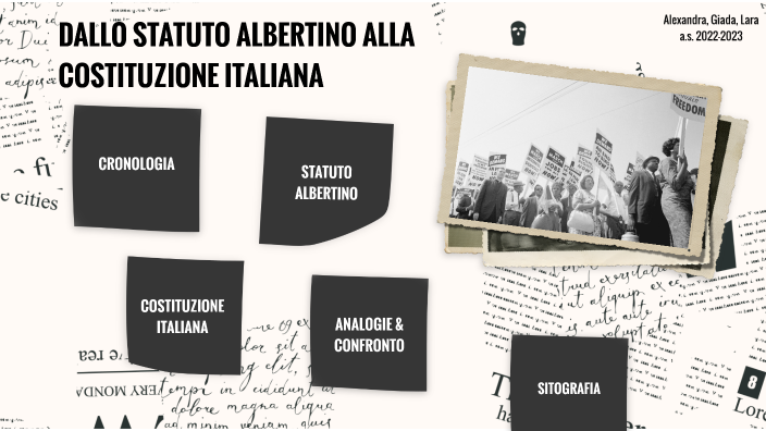 Statuto Albertino e Costituzione italiana (Alexandra, Lara, Giada) by ...