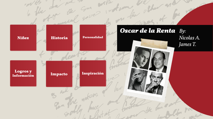 Oscar de la Renta Biography by Nicolas Alvarado on Prezi