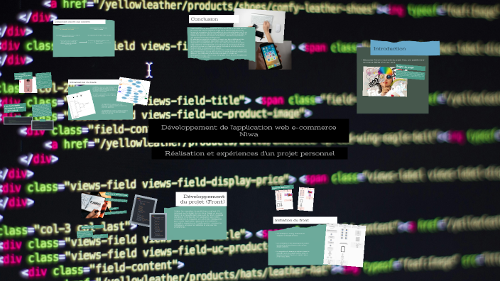 Projet NIWA: Développement d'une Application e-Commerce by logan donday on Prezi