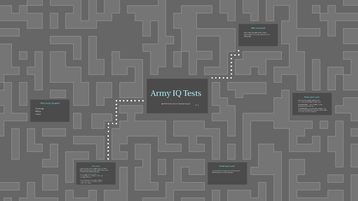 Army IQ Tests by Noah Schroeder on Prezi