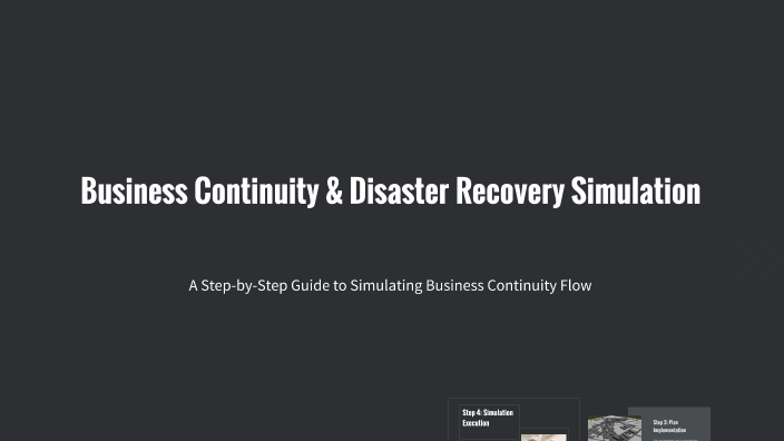 Business Continuity & Disaster Recovery Simulation by Mohammad Itani on ...