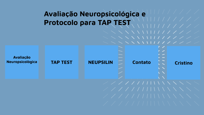 Avaliação Neuropsicológica e Protocolo de TAP TEST by Cristino Lemos on ...