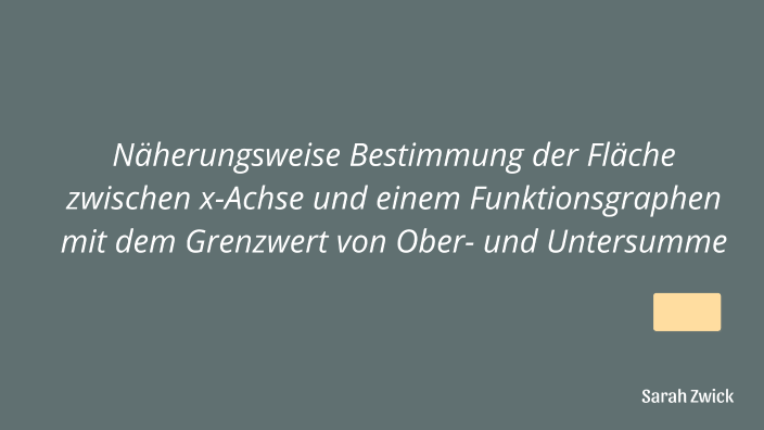Näherungsweise Bestimmung der Fläche zwischen x-Achse und einem ...