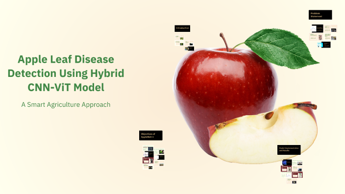 Apple Leaf Disease Detection Using Hybrid CNN-ViT Model by thilagavathi d on Prezi