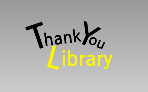 Thank you! Library by Gyeong hwa Lee