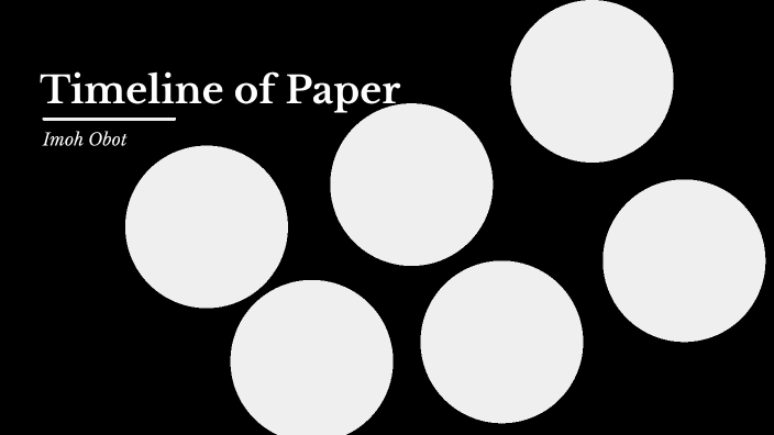 Timeline of Paper by Imoh Obot on Prezi