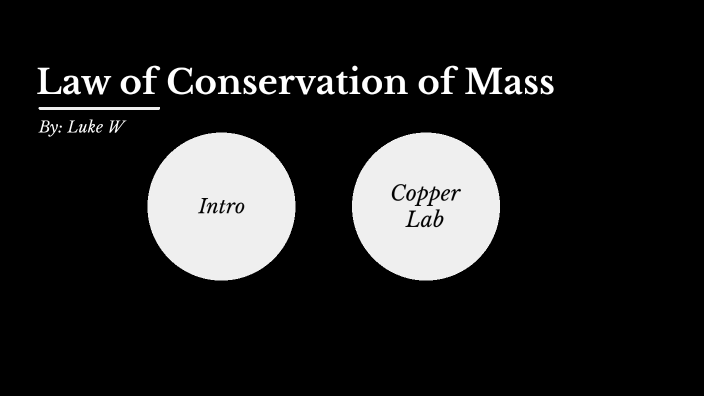 Law of Conservation of Mass by Luke Wachter on Prezi