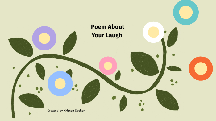 Poetic Verbal-Visual Collage of Poem About Your Laugh by Susan Glickman ...