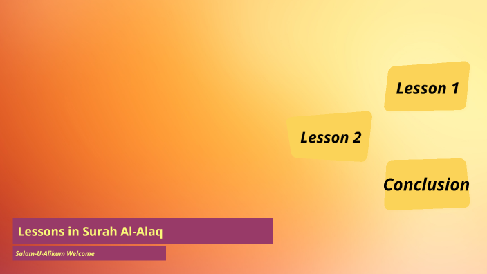 Surah Al Alaq exam by nuhail on Prezi