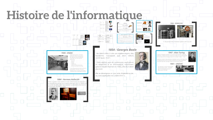 Histoire de l'informatique by Thomas Degoute on Prezi