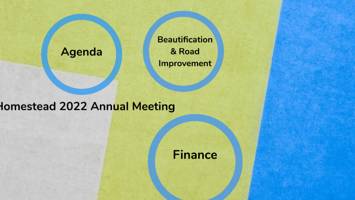 Homestead 2022 Annual Meeting by Albert Segars on Prezi