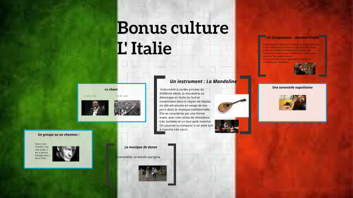 Bonus culture-Italie by Forum Créa'son on Prezi