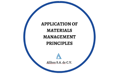 APPLICATION OF MATERIALS MANAGEMENT PRINCIPLES by Renata Hernández on Prezi