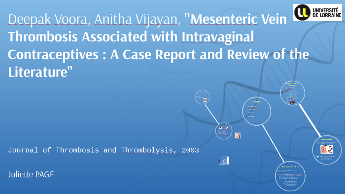 Deepak Voora, Anitha Vijayan, "Mesenteric Vein Thrombosis As by ...