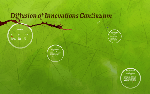 Diffusion of Innovations Continuum by Tyler Will on Prezi