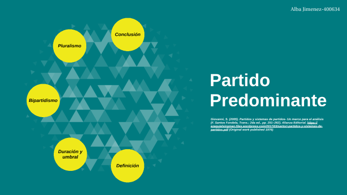 Partido Predominante by ALBA DENISSE JIMENEZ MUÑOZ on Prezi