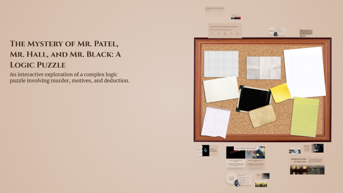 The Mystery of Mr. Patel, Mr. Hall, and Mr. Black: A Logic Puzzle by ...