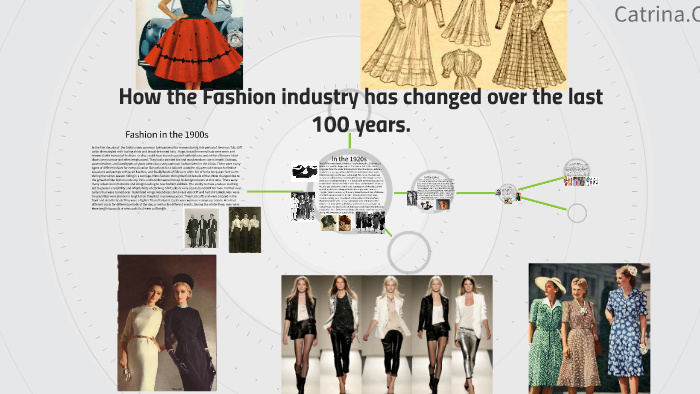 How the Fashion industry has changed over the last 100 years by catrina ...