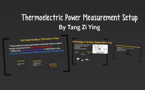 Thermoelectric Power Measurement Setup by joyce tang on Prezi