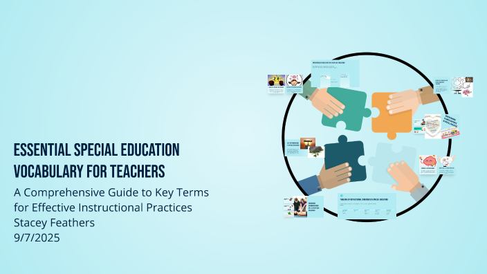 Essential Special Education Vocabulary for Teachers by Stacey Feathers ...