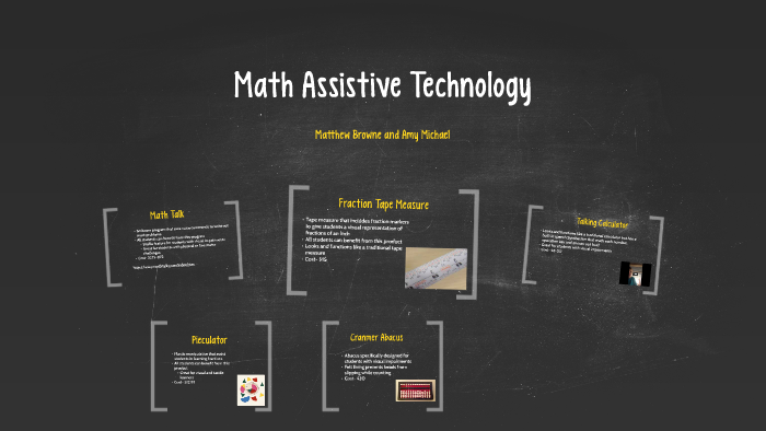Math Assistive Technology by on Prezi