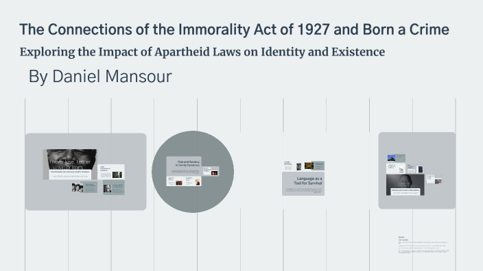 The Connections of the Immorality Act of 1927 and Born a Crime by ...