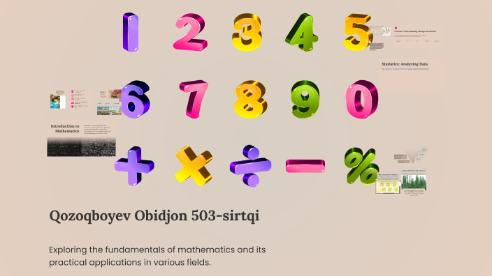 Understanding Mathematics: Concepts and Applications by obidjon ...