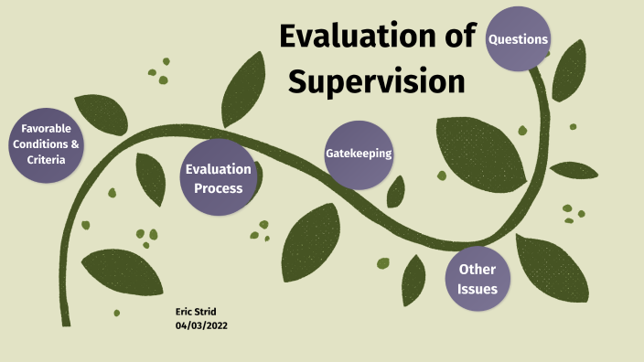 Supervision - Evaluation by Eric Strid on Prezi