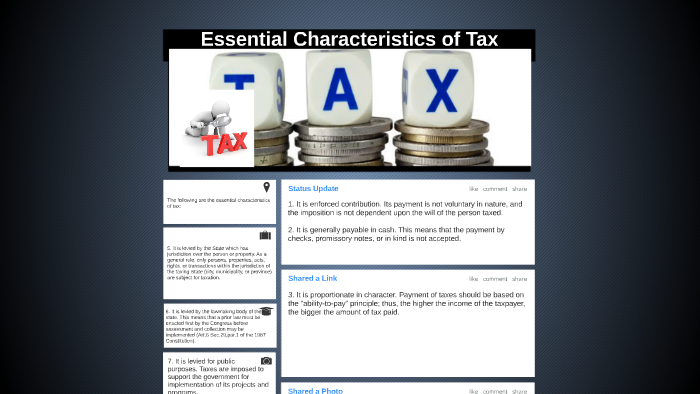 Essential Characteristics of Tax by paula sawit on Prezi