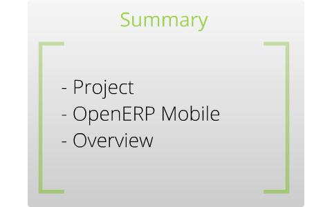 OpenERP Mobile by Pierre Masereel on Prezi