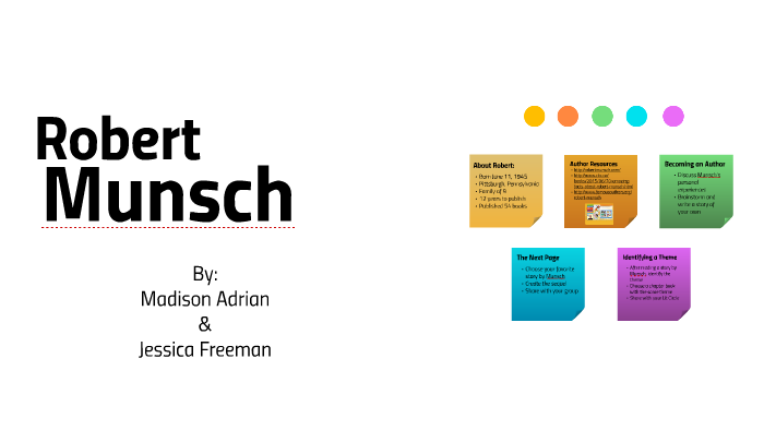 Robert Munsch Author Study by Jessica Freeman on Prezi