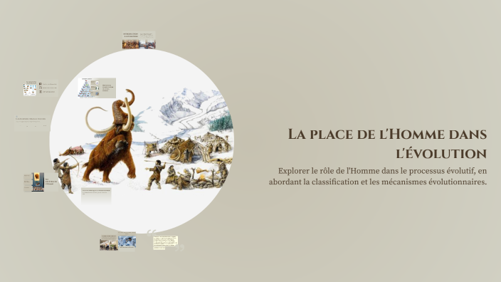 La place de l'Homme dans l'évolution by Nathalie Brasseau on Prezi