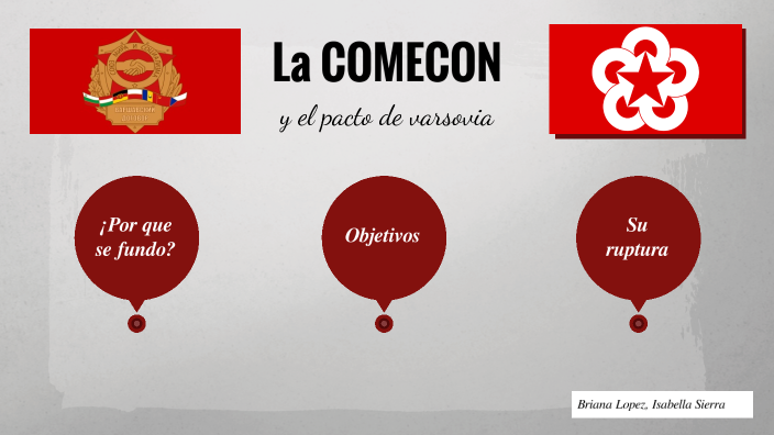 La comecon y el pacto de varsovia by Briana Lopez Rebolo on Prezi