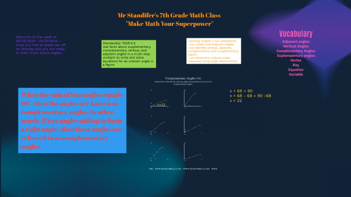 Mr Standifer's 7th Grade Math Class "Make Math Your Superpower" by ...