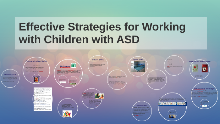 Effective Strategies for Working with Children with ASD by Naomi Sharpe ...